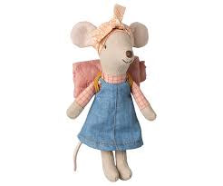 Maileg - Big Sister Hiker Mouse – Thora & The Prince
